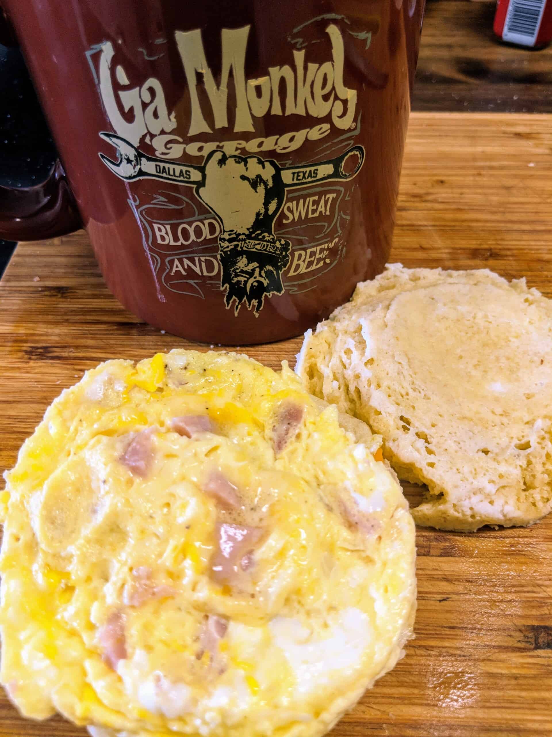 Quick & Easy KETO Mug Bread Egg Sandwich