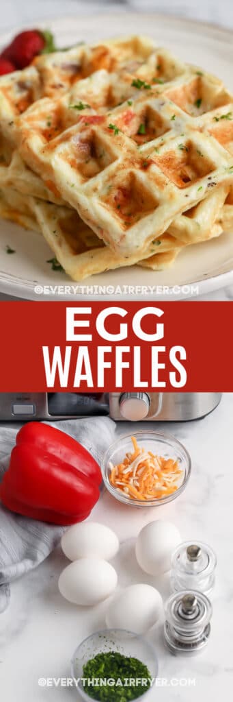 Cheesy Egg Waffles (Savory & Cheesy!) - Everything Air Fryer and More