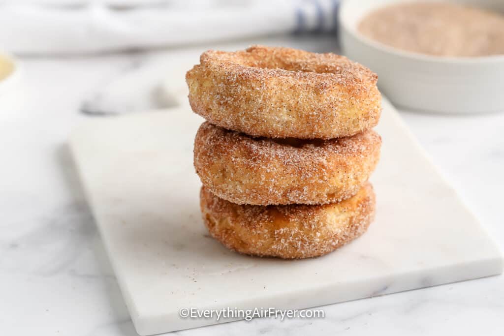 Air Fryer Cinnamon Sugar Donuts - Everything Air Fryer and More